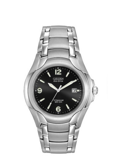 Citizen Eco Drive Men's Titanium 40MM Black Dial Watch BM6060-57F ...