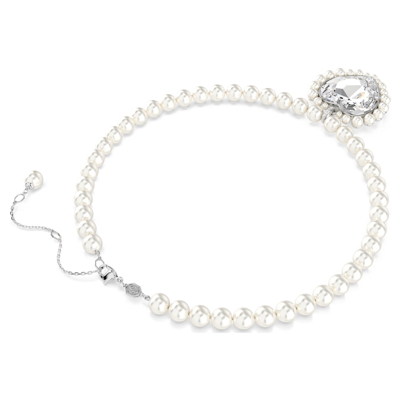 Ariana Grande x Swarovski Necklace Crystal Pearl, Heart Cut, Heart ...