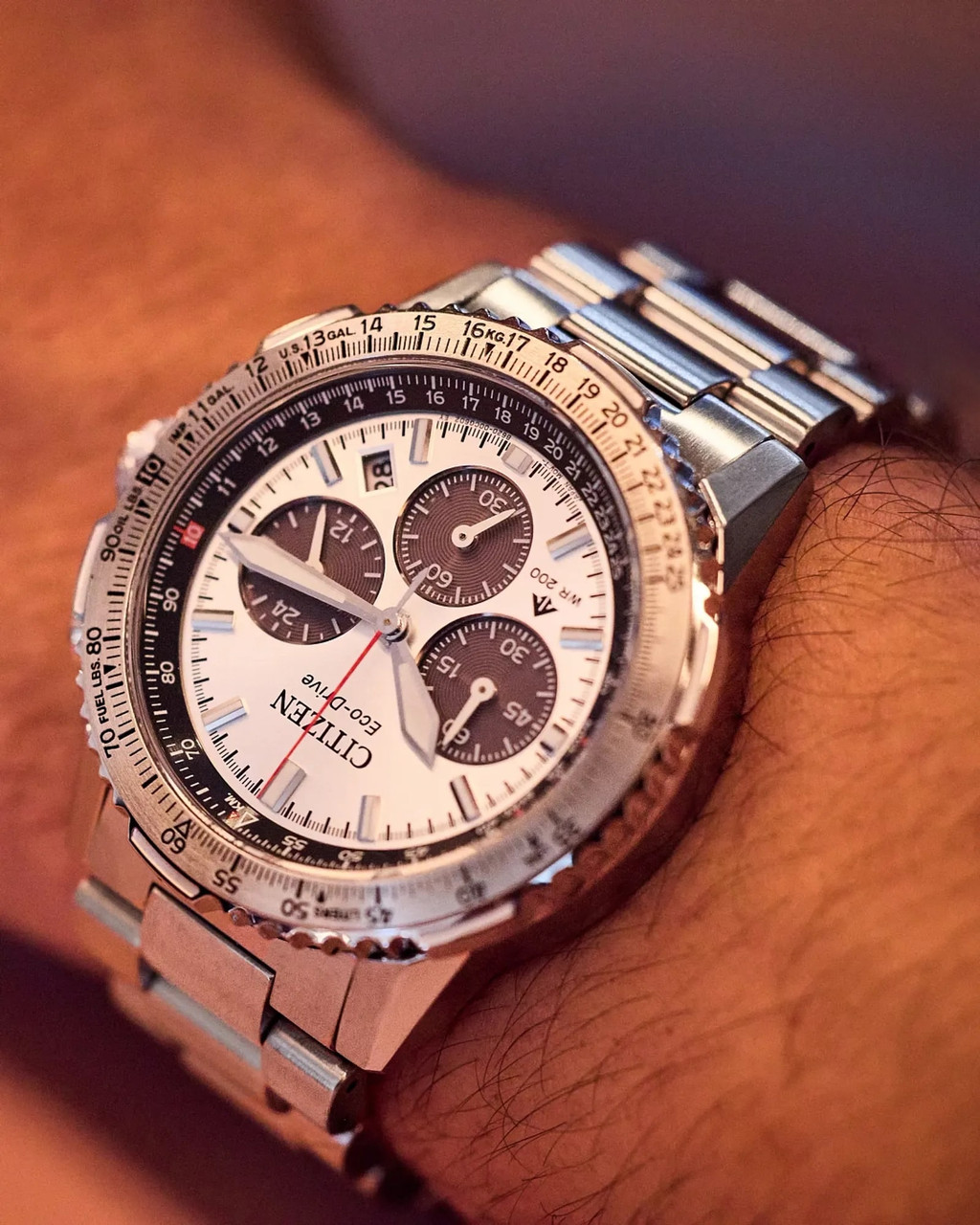 Eco Drive Men's Promaster Navihawk Silver-Tone Dial Stainless Steel ...