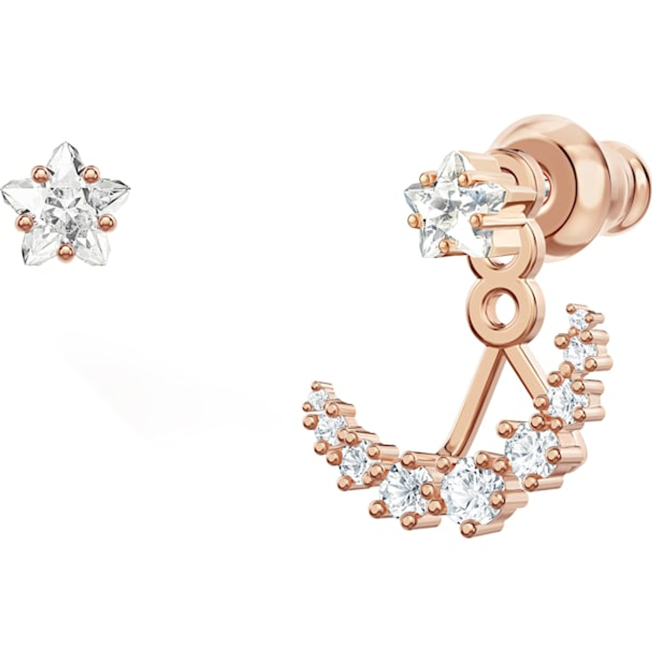 Swarovski Crystal Penelope Cruz Moonsun Earring Jackets Rose Gold Tone 5486351 Four Seasons Jewelry