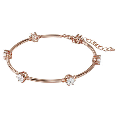 Swarovski Constella Bracelet White, Rose-Gold Tone Plated 5609711 ...