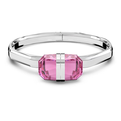 Swarovski Lucent Bangle, Magnetic, Pink, Stainless Steel 5629227 - Four ...