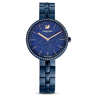 Swarovski Cosmopolitan Watch, Swiss Made, Metal Bracelet, Blue, Blue ...
