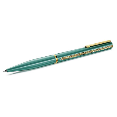 Crystal Shimmer Glide Ballpoint Pen, Green Lacquered, Gold Tone Plated ...