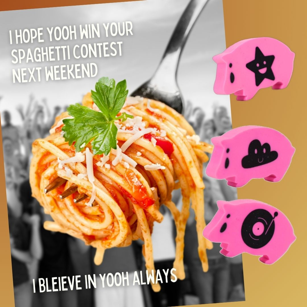 i believe in yooh spaghetti contest