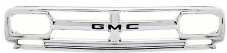 1967 GMC Truck Chrome Grille, ea (Correct Black Stamped GMC Lettering ...