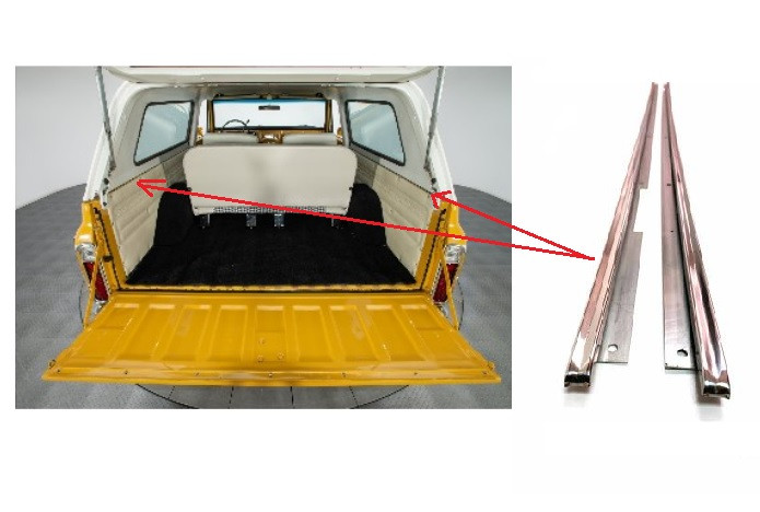 1969-72 Blazer, Jimmy Rear Interior Panel Upper Trim, pr. - Southwest ...