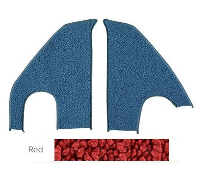 1967-72 Chevy Truck Red Kick Panel Insert w/ Cardboard - Southwest Classics