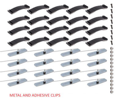 1969-72 Chevy/GMC Truck Longbed Lower Molding Clip Set (Adhesive ...