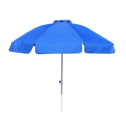 Round Patio/Beach Umbrella - 6 ft (8 ribs), Metal/Fiberglass frame ...