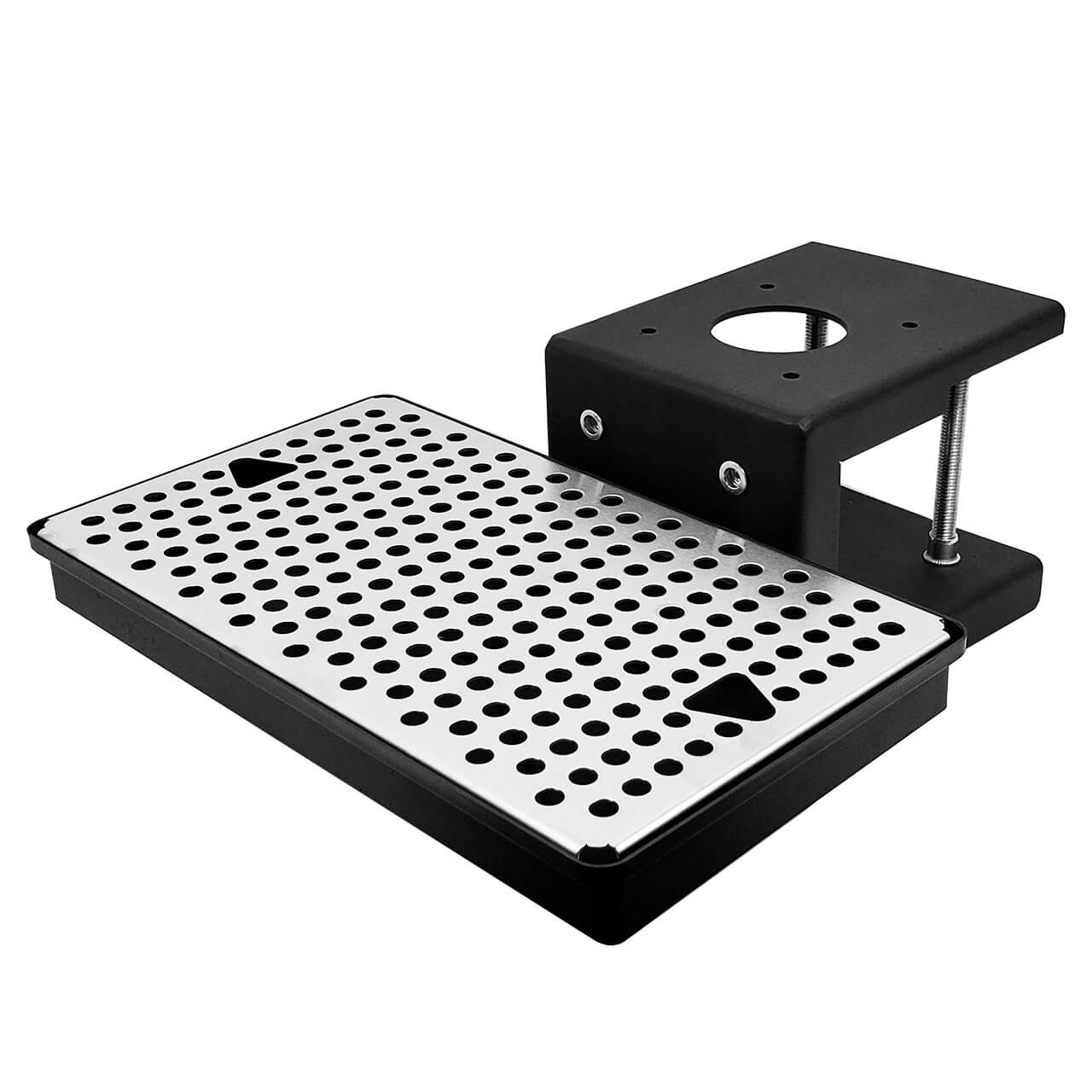 Clamp-on Drip Tray, UBC, 9" x 6" Clamp-on, Black | UBC Group Canada