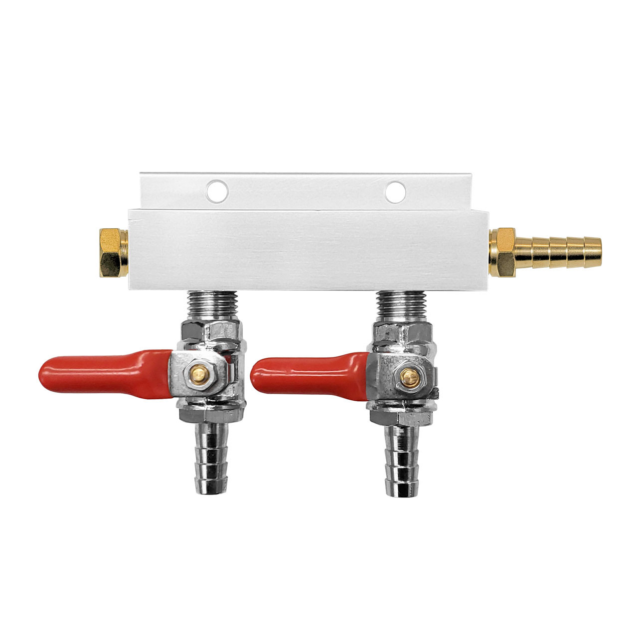 Air Distributor, Two-Way, 3/8" barbs, plug-barb, Flat Body | UBC Group ...