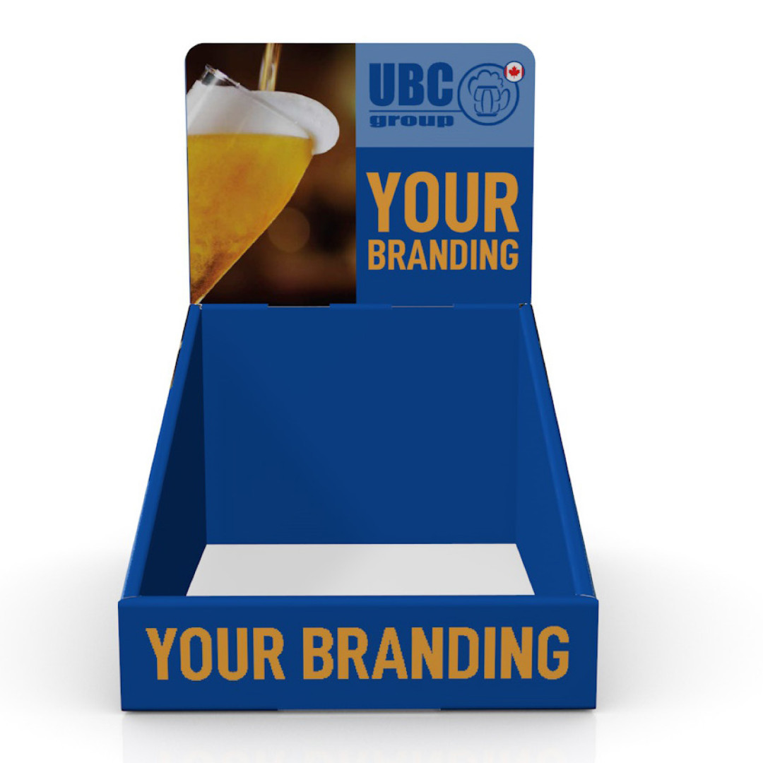 Cardboard Countertop PDQ Tray, With Full-Body Printing, Custom Branded ...