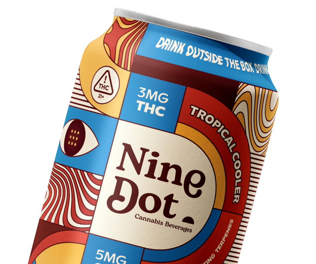 Nine Dot Cannabis Elixir: Ginger Limeade 30mg THC 30mg CBD