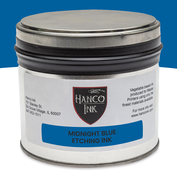Hanco Etching Ink: Archival Midnight Blue (1lb Can) - Conrad Press
