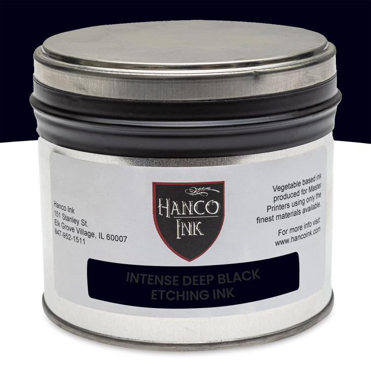 Hanco Etching Ink: Archival Intense Deep Black (1lb Can) - Conrad Press