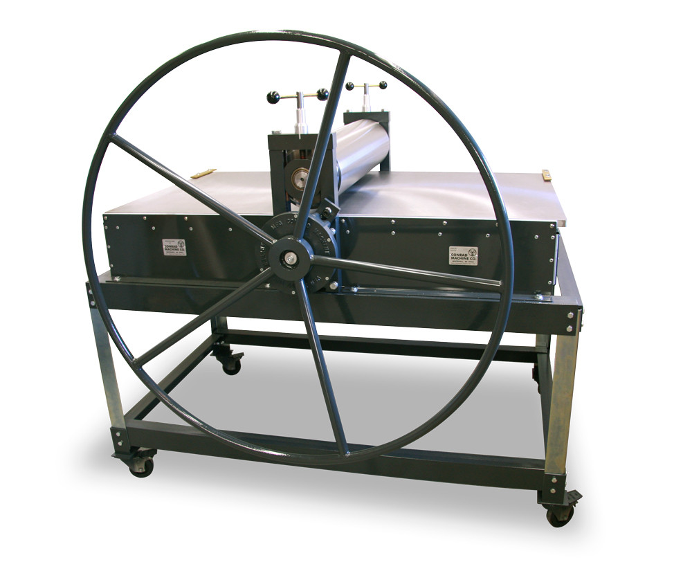 Conrad E-37 Press Stand (w/ caster wheels) - Conrad Press