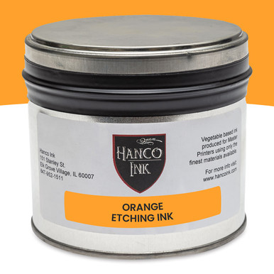 Hanco Etching Ink: Archival Orange (1lb Can) - Conrad Press