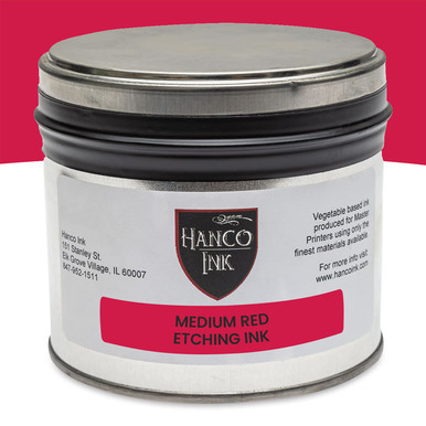 Hanco Etching Ink: Archival Medium Red (1lb Can) - Conrad Press