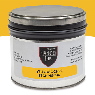 Hanco Etching Ink: Archival Yellow Ochre (1lb Can) - Conrad Press