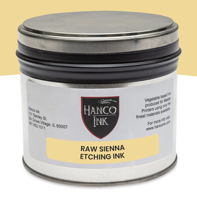 Hanco Etching Ink: Archival Raw Sienna (1lb Can) - Conrad Press
