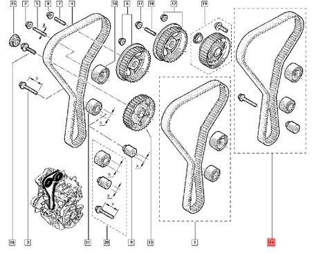 Renault 130C13130R TIMING BELT from renaultgenuineparts in the UK