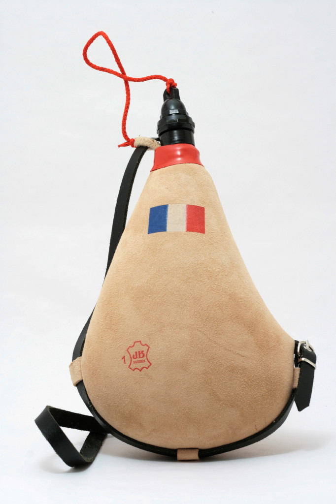 Spanish Bota de Vino Leather Bag Wineskin 1 Liter French Flag Wine Skin ...