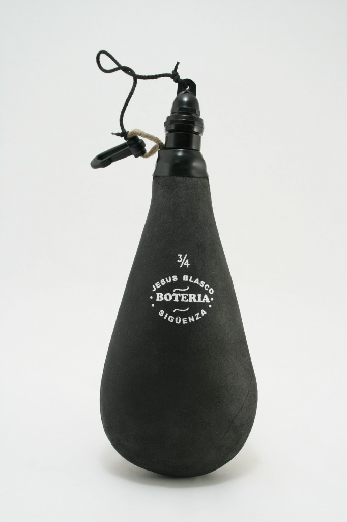 Spanish 1l leather bota bag wineskin, made in spain wine skin