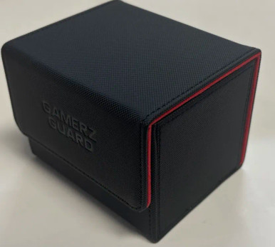 The Coffer Deck Box - Black/Red - Gamerz Guard