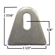 Mounting Tab 1/8" Steel Mounting Tab - 1/4" x 1/2" Slot - Hammond ...