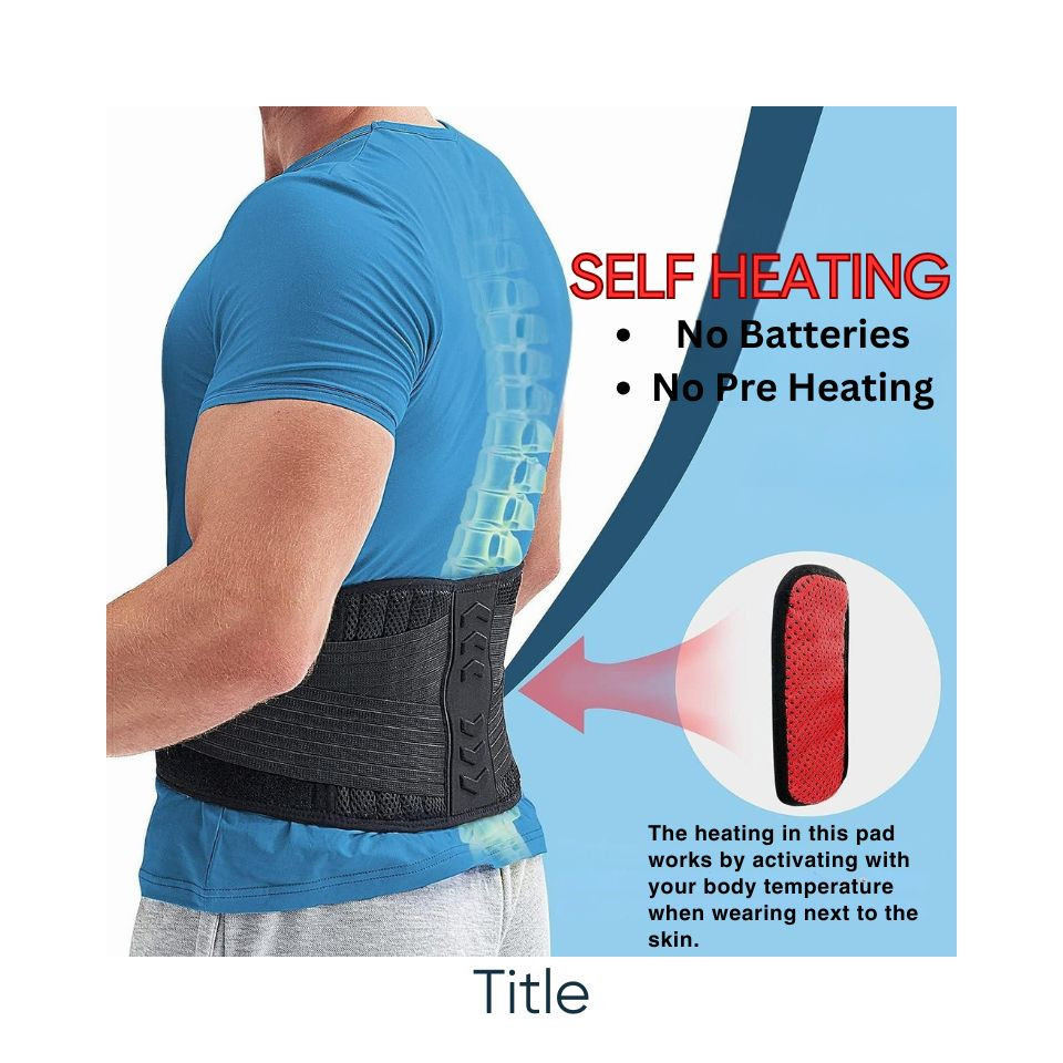 PRO Back Support Brace with Magnets and Heat.