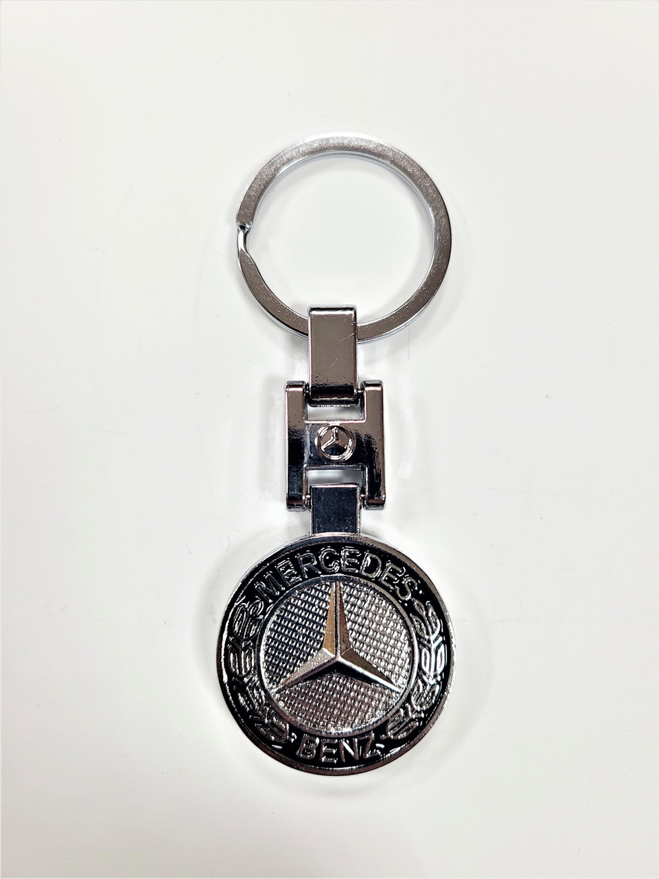 KEY CHAIN MERCEDES BENZ BLACK CHROME