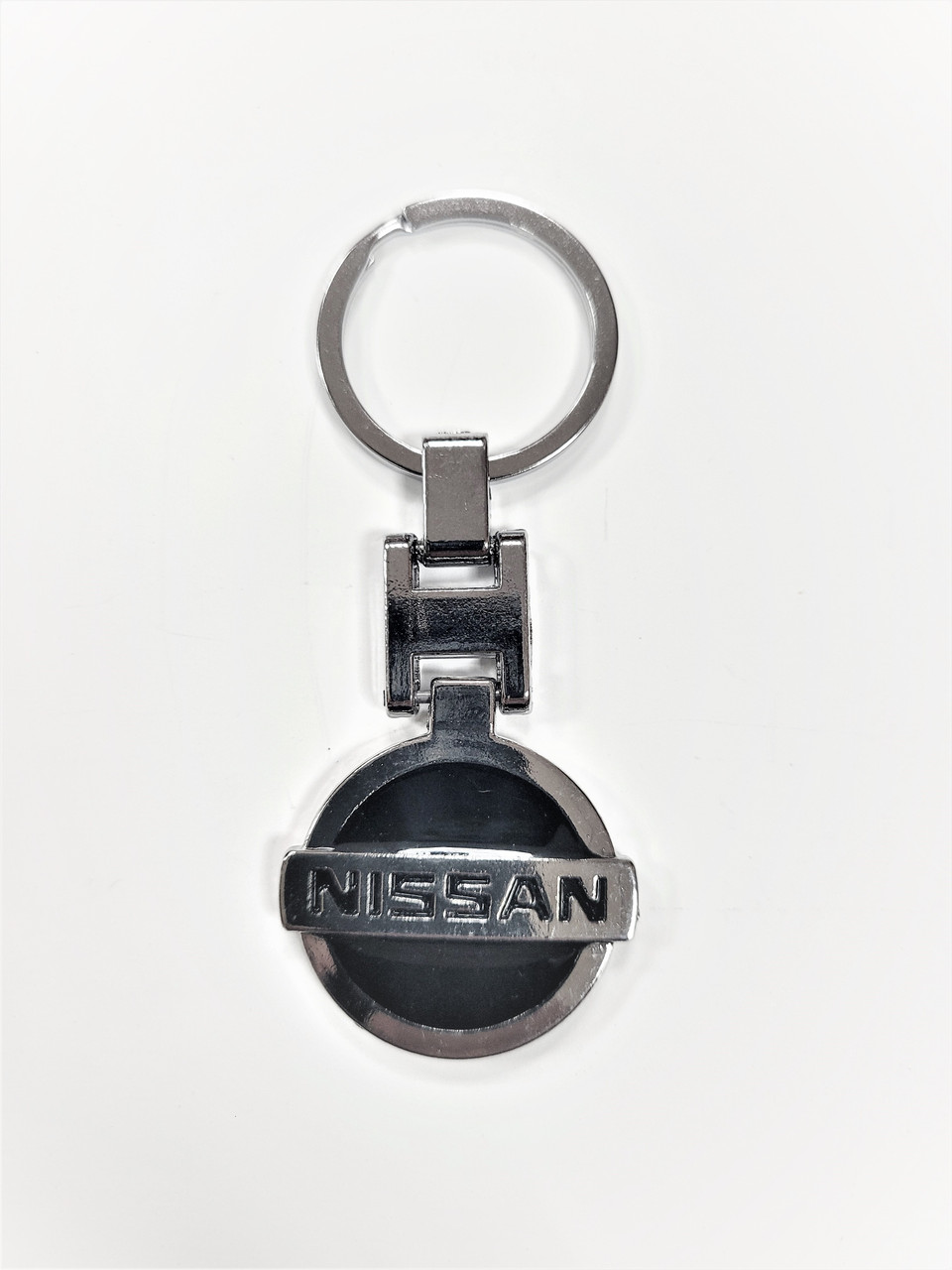 KEY CHAIN NISSAN BLACK/CHROME