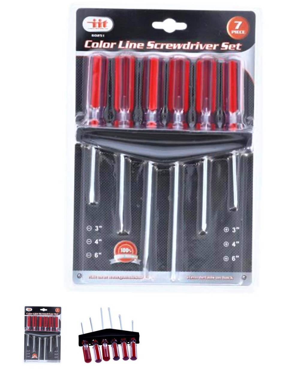 SCREW DRIVER COLORLINE 7 PC