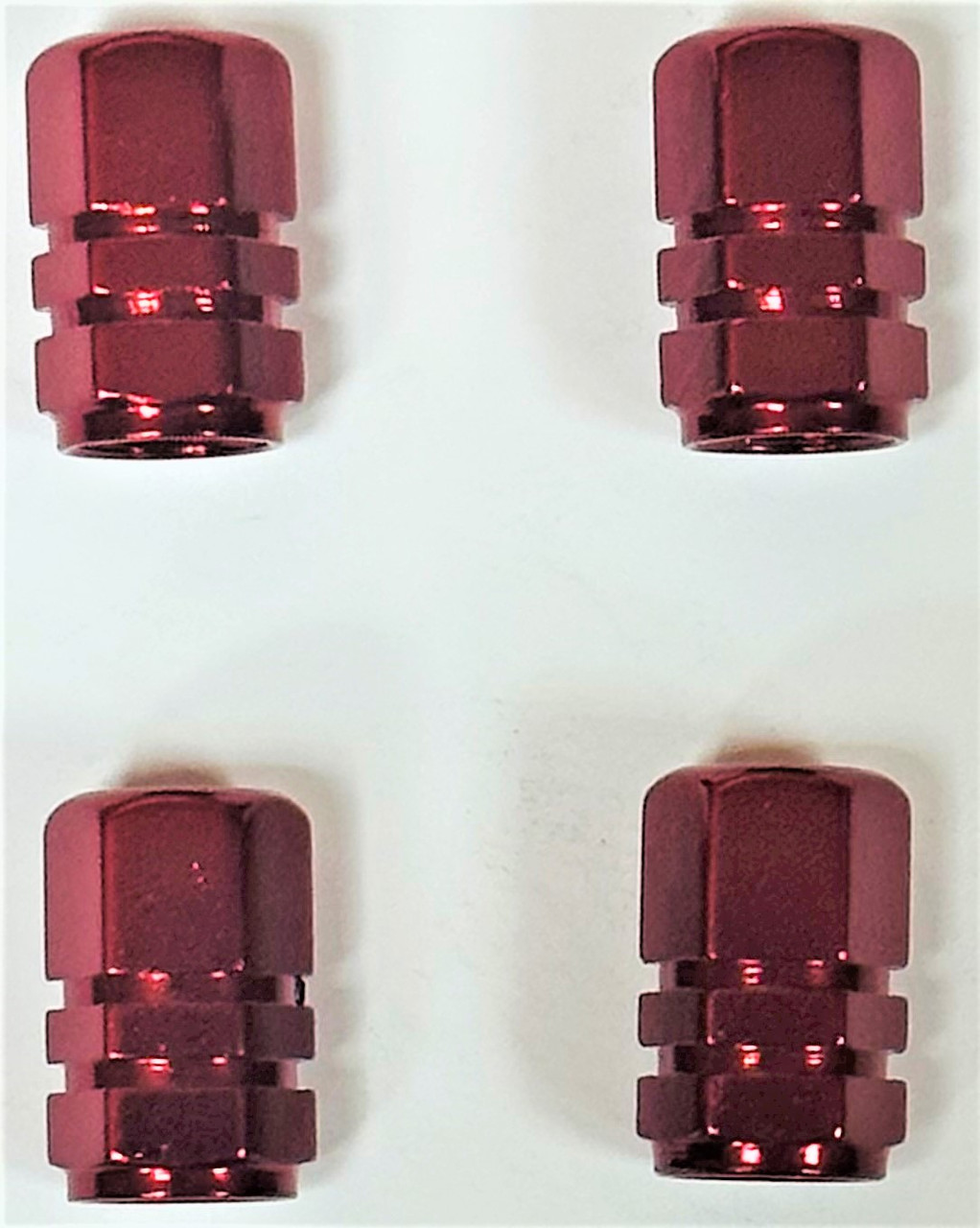 VALVE CAP PLAIN RED WITH BLISTER PACK