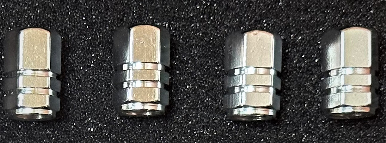 VALVE CAP SILVER PLAIN WITH BLISTER PACK