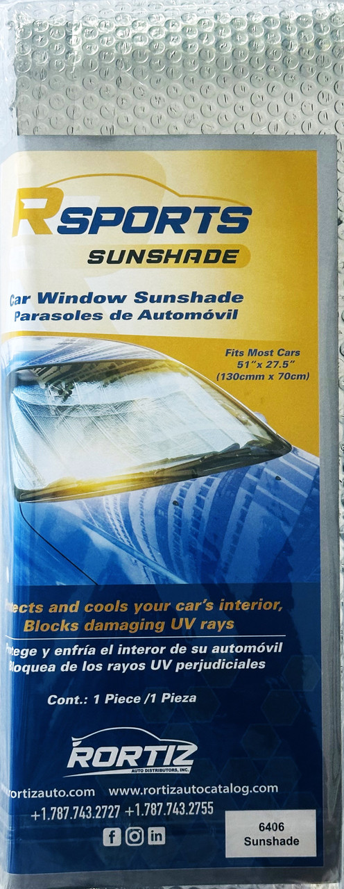 SUN SHADE FOLDABLE 51X28 INCH SILVER