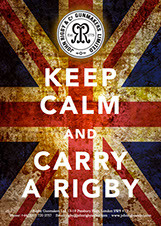 Keep Calm Rigby A3 Poster