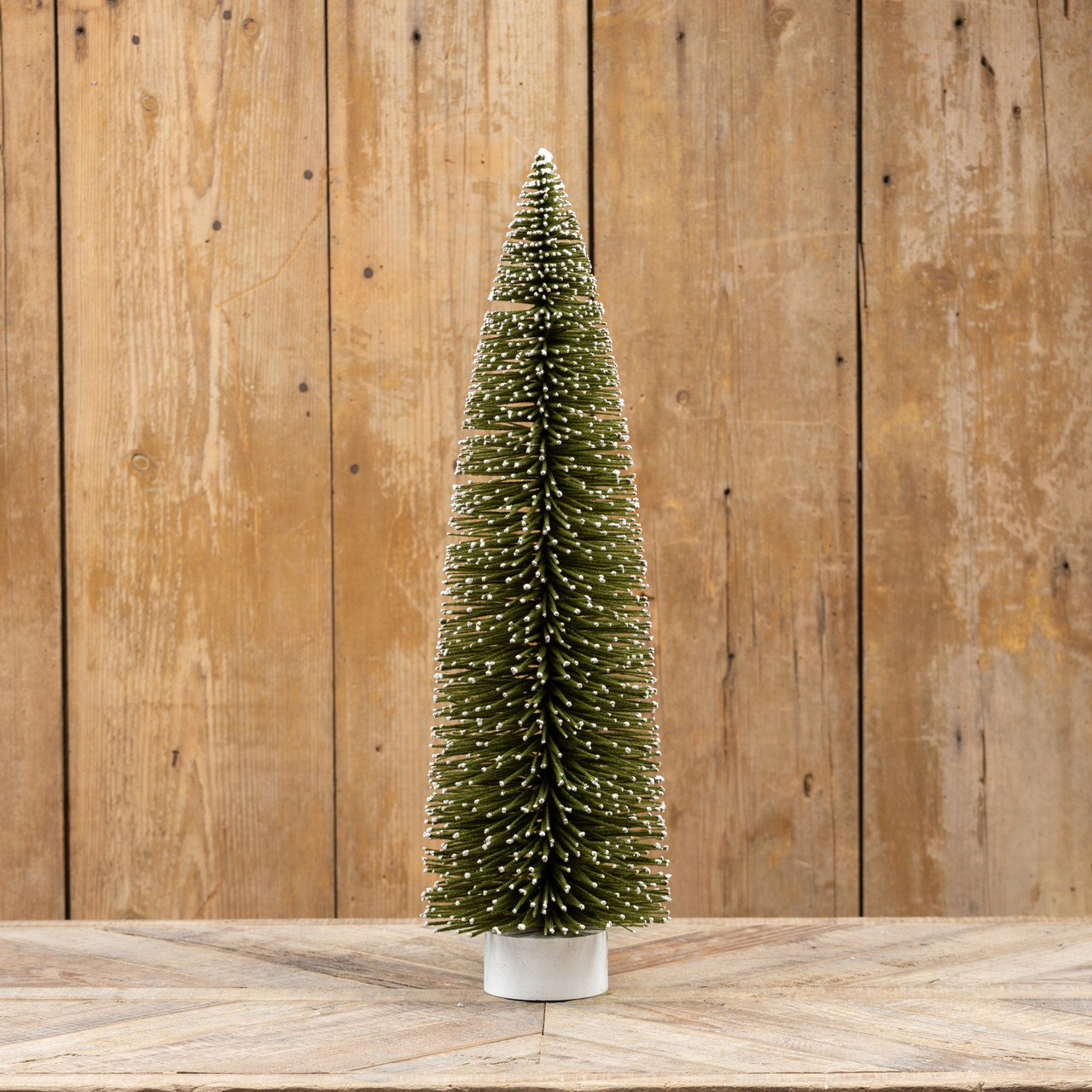 24" Dark Green Flocked Tree - JanMichaels Art and Home