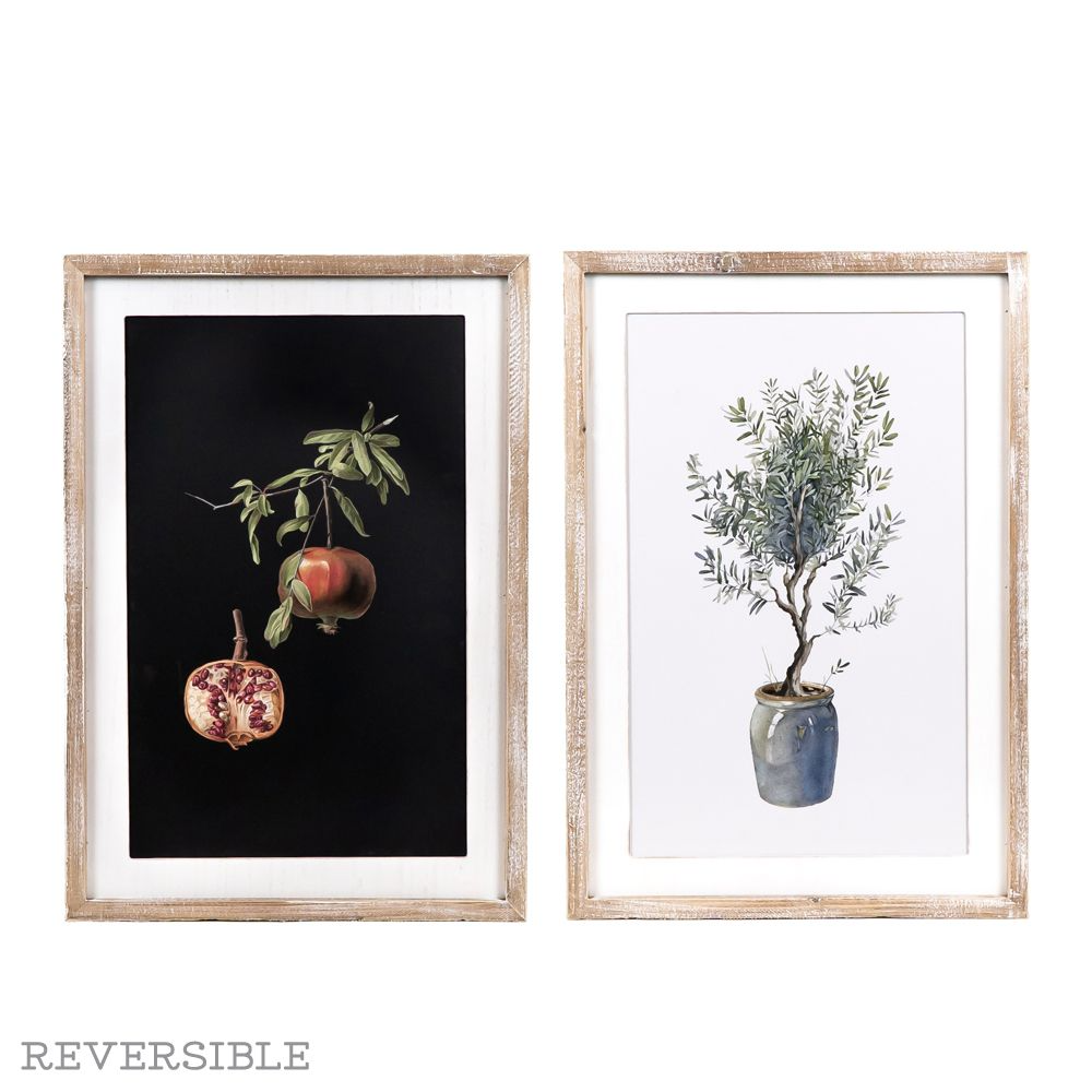 POMEGRANATE PLANT REVERSIBLE FRAME - JanMichaels Art and Home