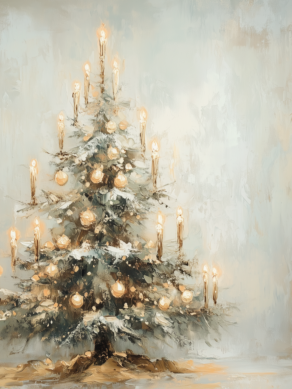 HMK071 Golden Radiance Christmas Tree Box Frame - JanMichaels Art and Home