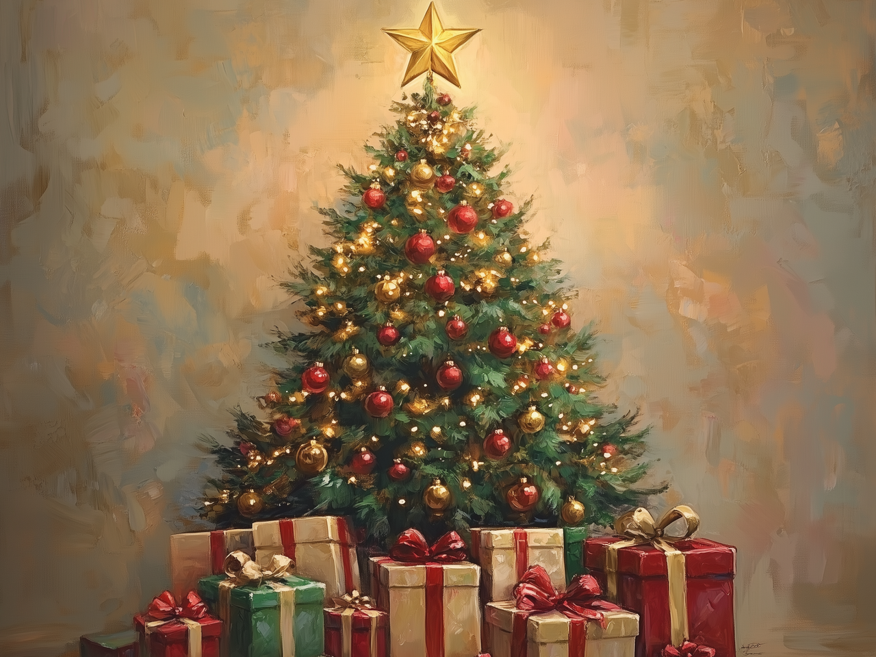 HMK203 Vintage Christmas Tree Box Frame - JanMichaels Art and Home