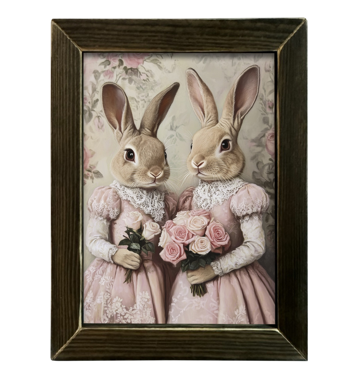 HMK495L Fancy Lady Bunnies - JanMichaels Art and Home