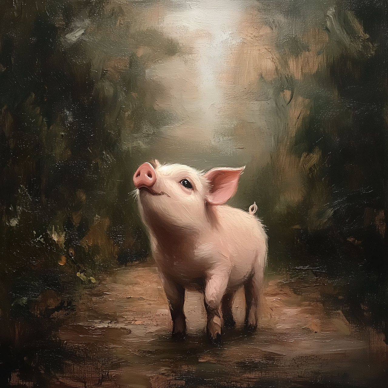 HMK1173L Cottagecore Pig