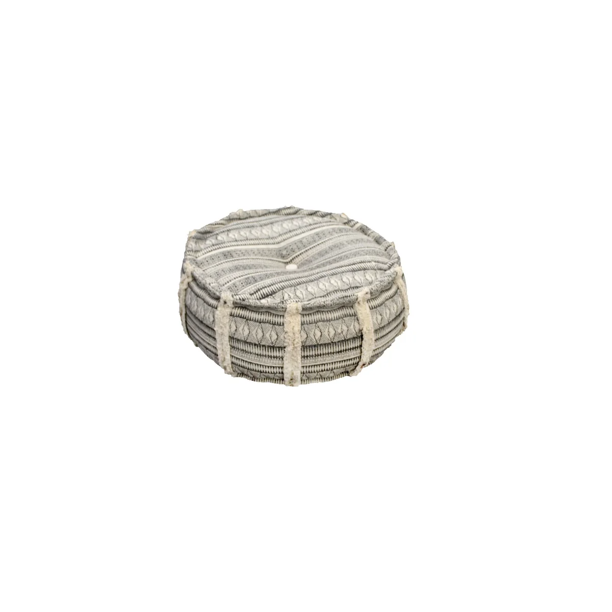 ROUND POUF - JanMichaels Art and Home