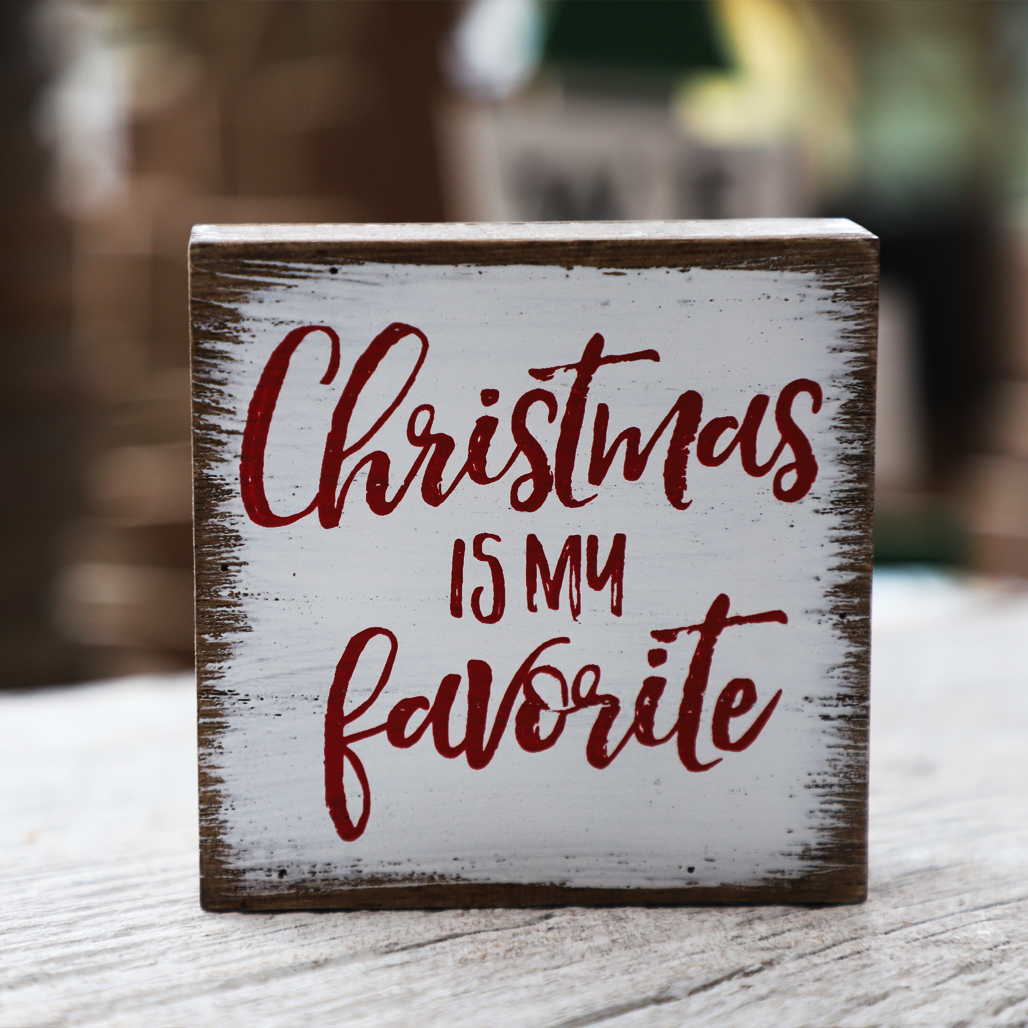 Favorite Block Sign - JanMichaels Art and Home