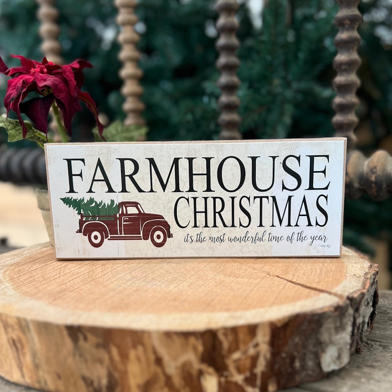 CIN2558C Farmhouse Christmas Block - JanMichaels Art and Home