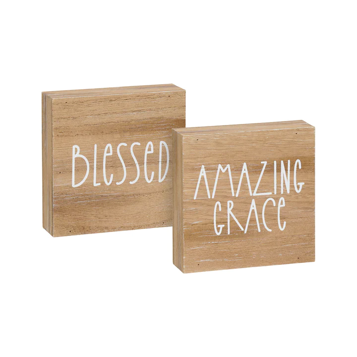 Blessed/Grace Rev. Block - JanMichaels Art and Home
