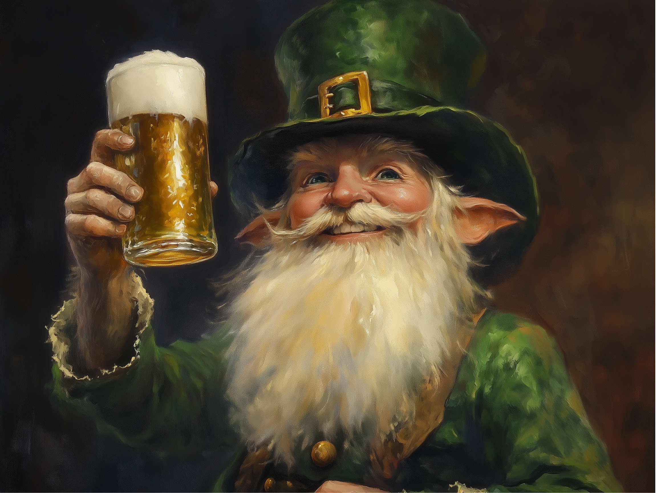 HMK177 Drunken Leprechaun Box Frame - JanMichaels Art and Home