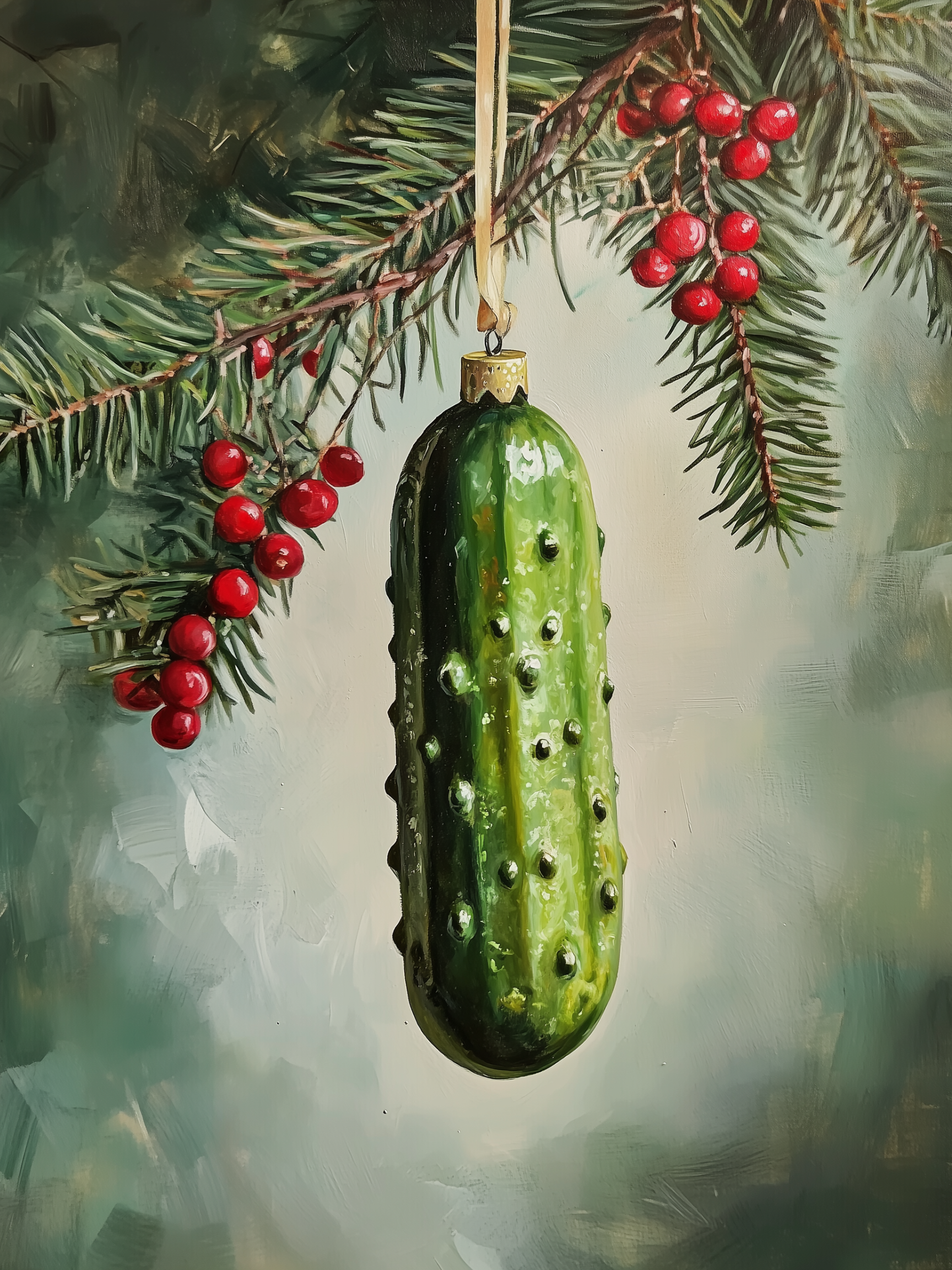 HMK238 Christmas Pickle Box Frame - JanMichaels Art and Home